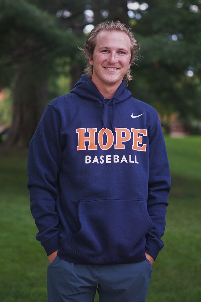 Nike Sport Specific Club Fleece Hood Baseball | Hope College Bookstore
